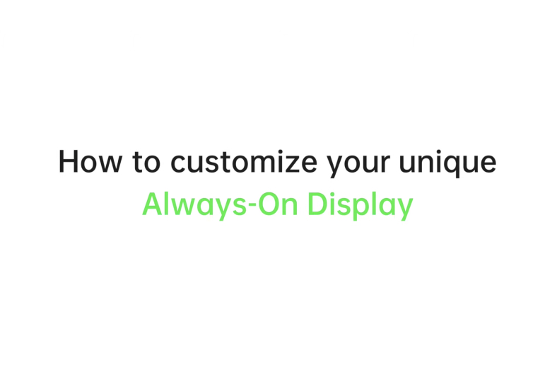 How to Customize a Unique Always-On Display | OPPO India